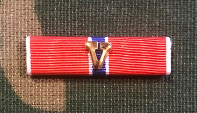 US BRONZE STAR MEDAL RIBBON BAR WITH GOLD V DEVICE FOR USMC | eBay