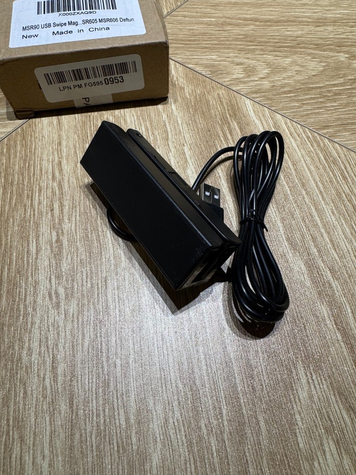 Deftun MSR90 USB Swipe Magnetic Credit Card Reader 3 Tracks Mini Smart ...
