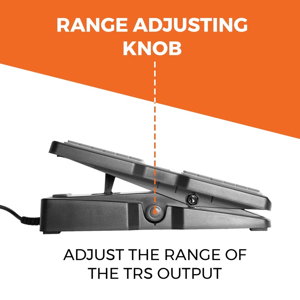 AP-EX Universal Expression Pedal with Polarity Switch and Non-Slip ...