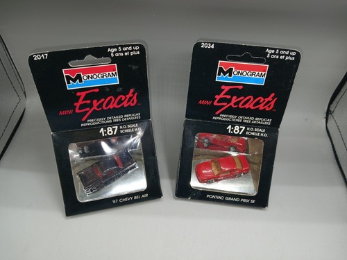 Monogram Mini Exacts 1:87 Scale HO 1989 Pontiac Grand Prix & Chevy Bel ...