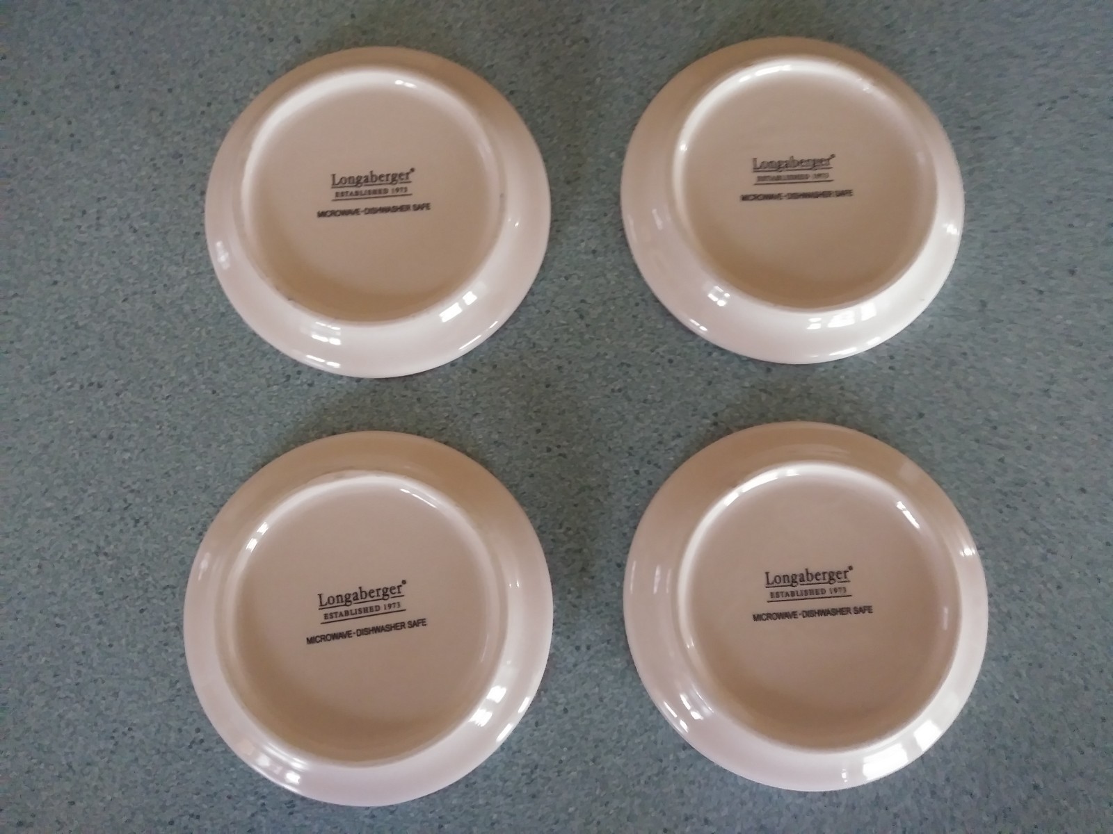 Longaberger Peppermint Twist Coaster set of 4 Stoneware NEW | eBay