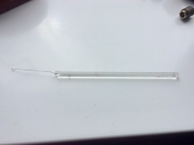 Platinum wire inoculating loop in glass holder. | eBay UK