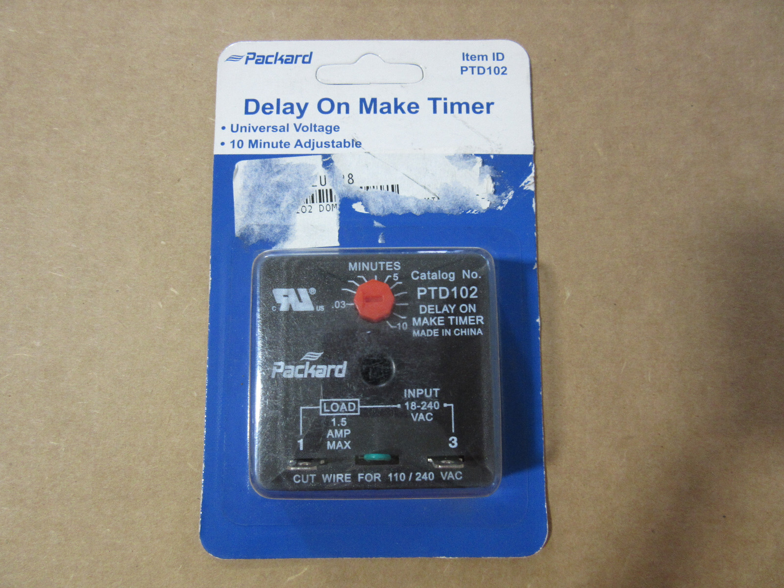 Parkard PTD102 Delay on Make Timer 10 Minutes NEW!! in Sealed Pack Free ...
