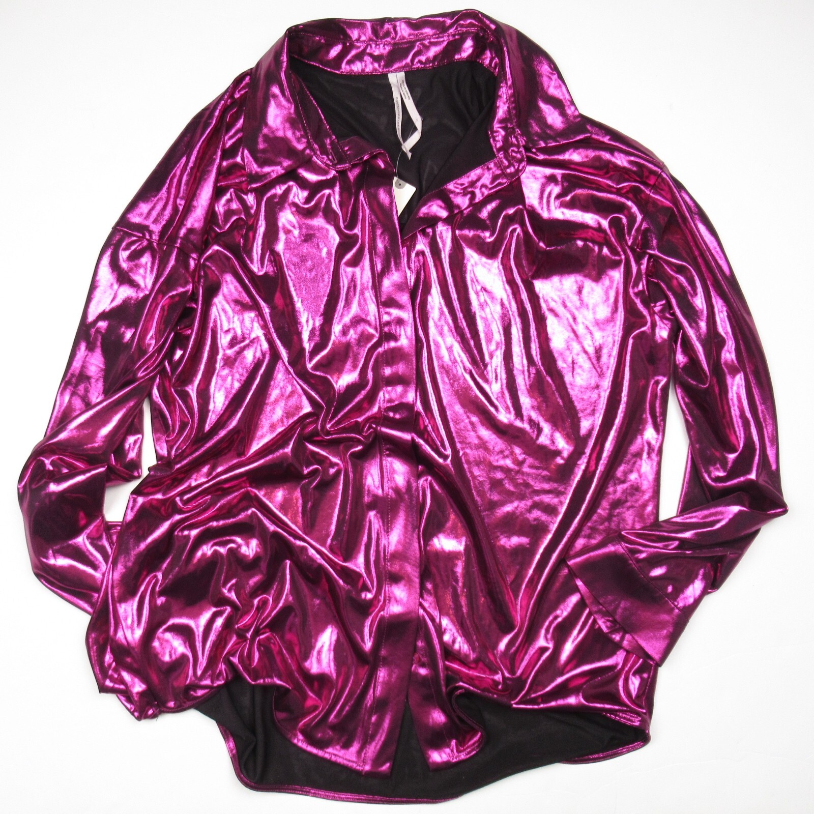 By Anthropologie Shine Shirt Medium Pink Long Sleeve XL $98 | eBay