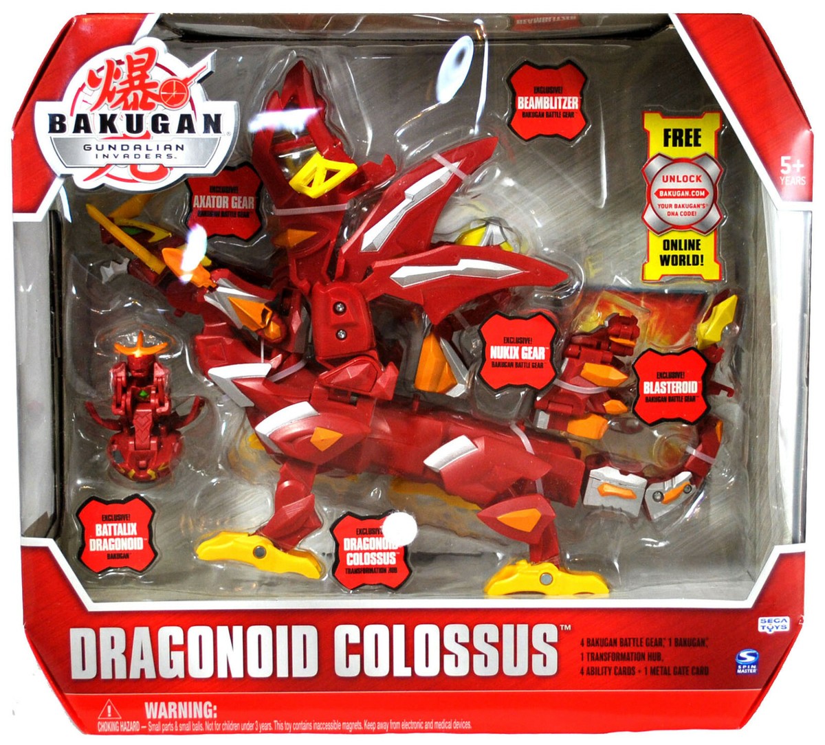 Bakugan Gundalian Invaders Dragonoid Colossus Brand New Bakugan
