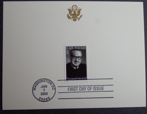 #3746 Associate Justice Thurgood Marshall Stamp First Day Cover - Court ...