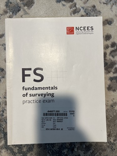 Fundamentals of Surveying Practice Exam - Paperback, by Ncees -Very Good | eBay