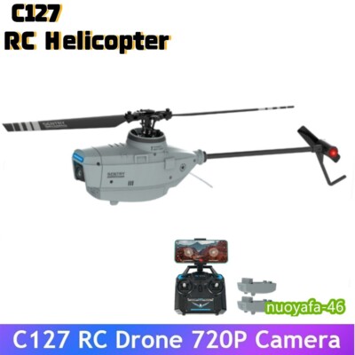 C127 2.4G 720P HD 6Axis WiFi Helicopter Wide Angle Camera Spy Drone RC ...