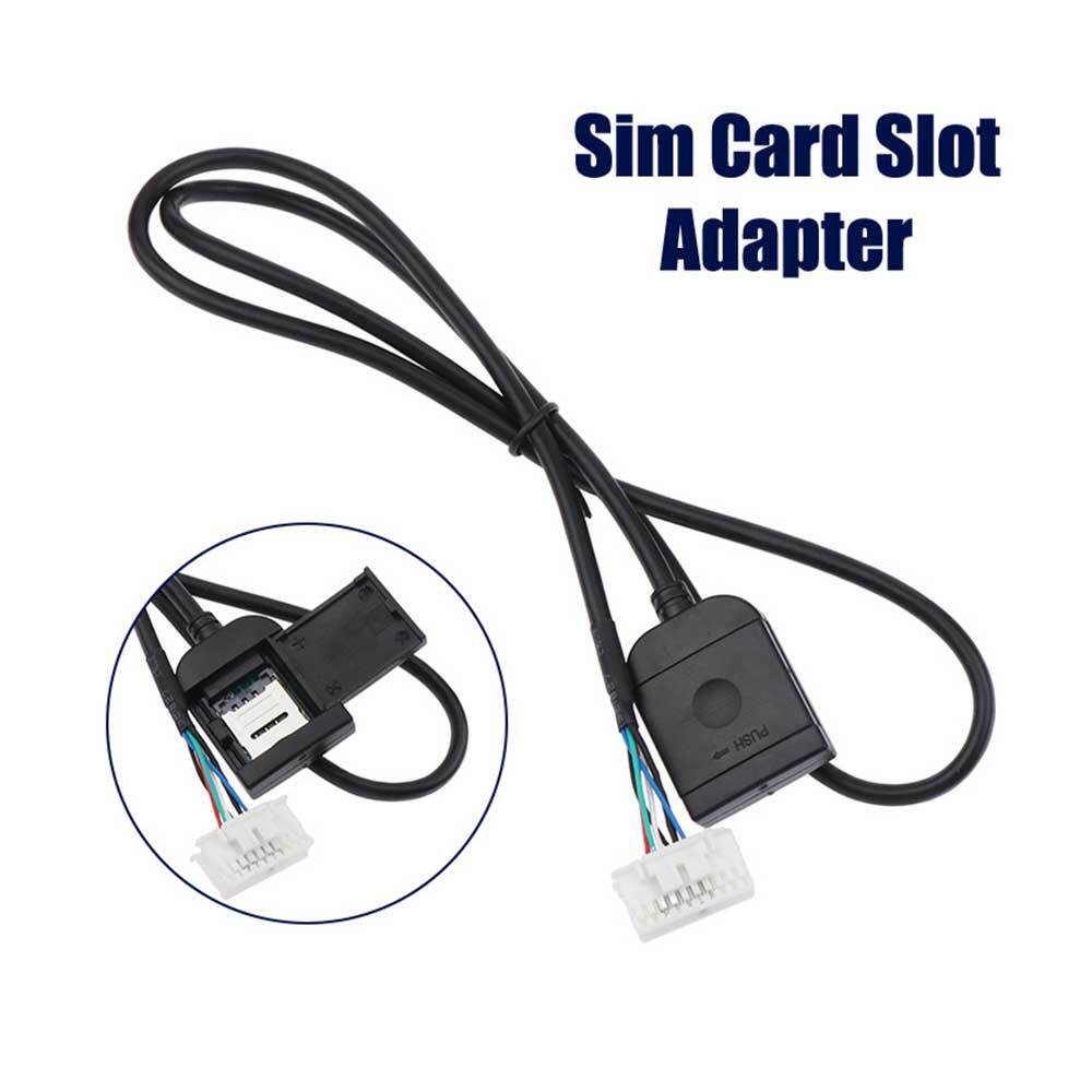 Auto Car Sim Card Slot Adapter For Android Radio Multimedia GPS Cable ...