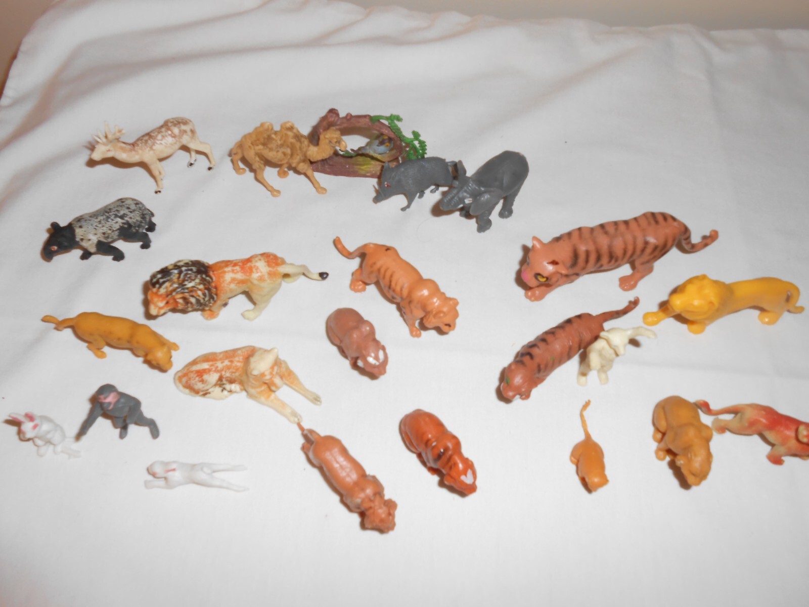 Vintage Lot of 23 Marx MPC ? Jungle Wild Animals Kingdom Playset Hong ...