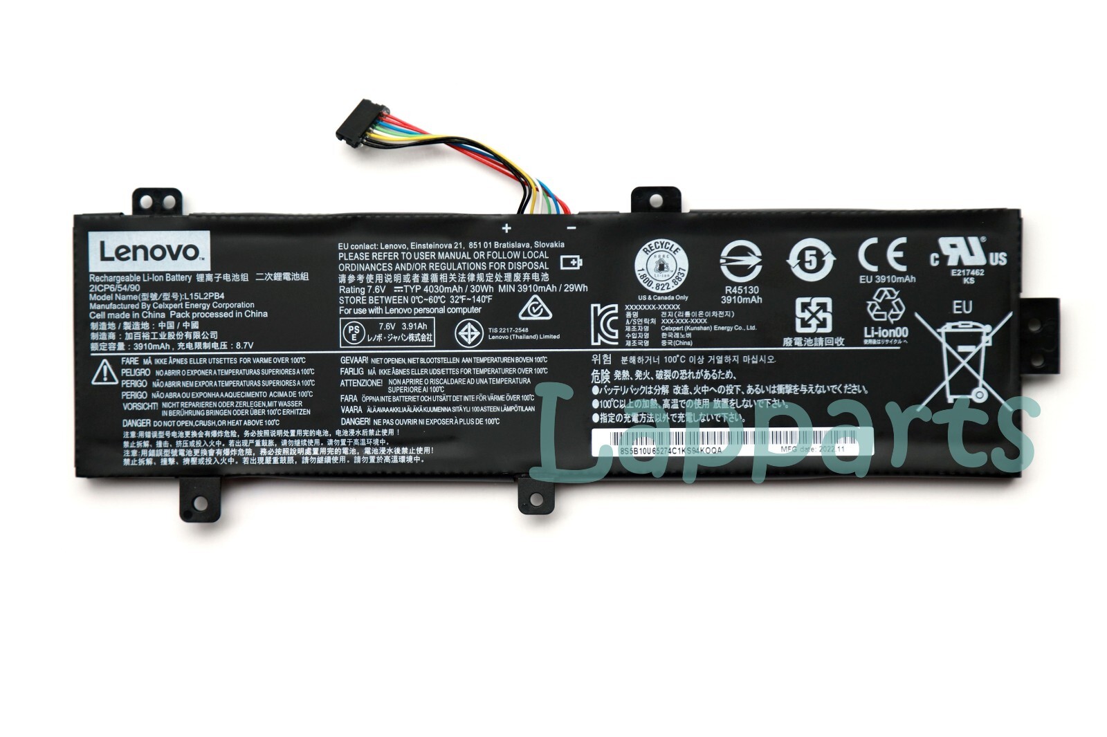 Genuine L15L2PB4 L15M2PB5 Battery for Lenovo IdeaPad 310-15ABR 15ISK ...