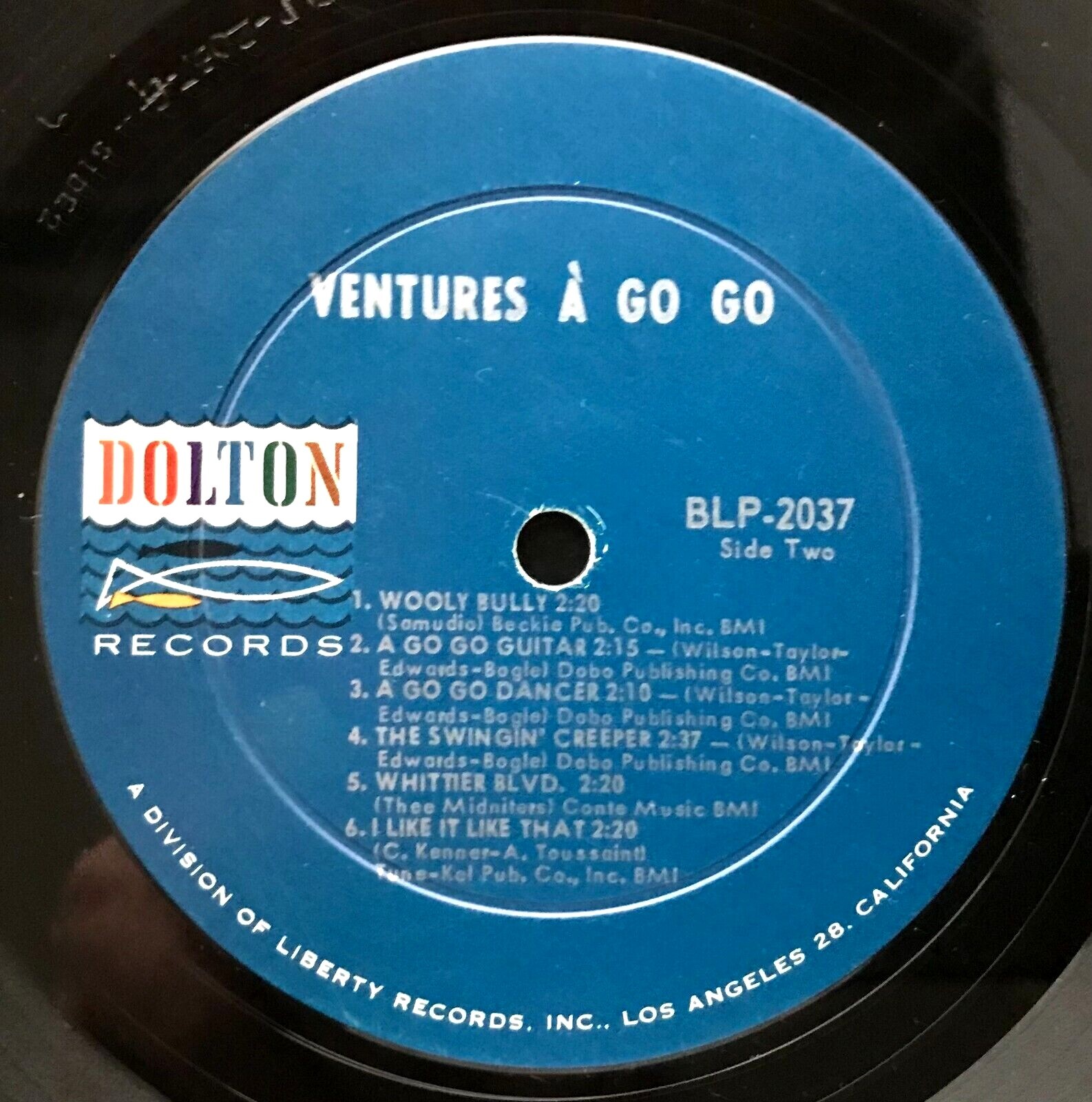 THE VENTURES "A Go-Go" Mono LP Original 1965 Dolton First Press VG+ ...