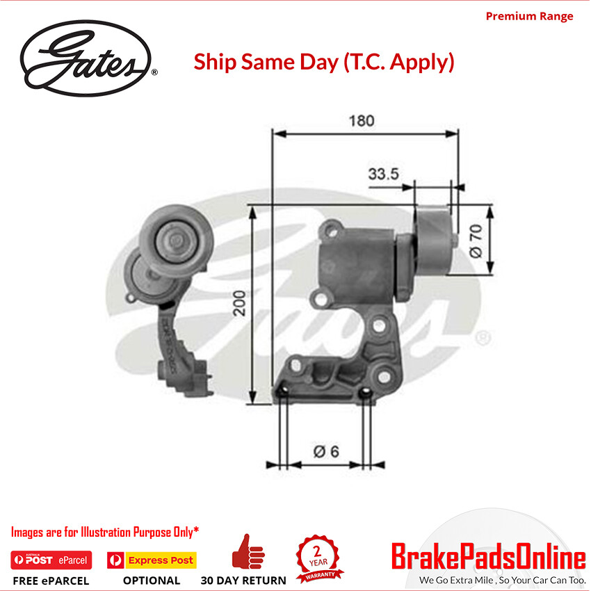 38410 DriveAlign Tensioner for TOYOTA Aurion GSV50 2GRFE | eBay