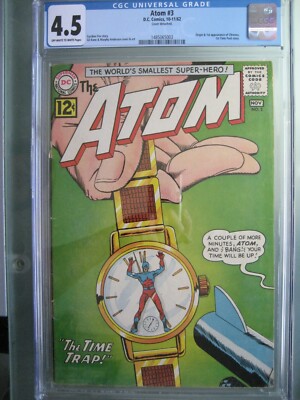 Atom #3 CGC 4.5 DC Comics 1962 Origin & 1st app Chronos & 1st Time Pool ...