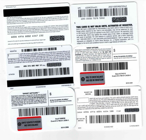 Lego Gift Card LOT of 6 - Bullseye Dog, Target, Christmas-Collectible ...