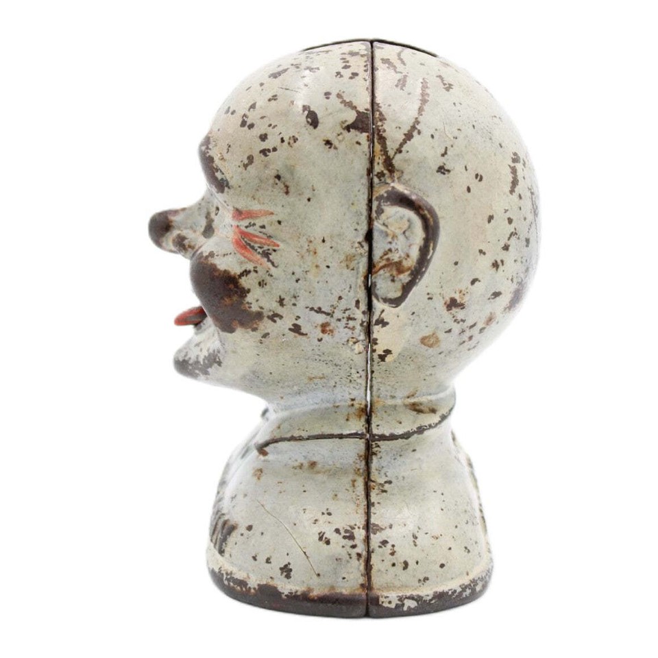 J. & E. Stevens Bill E. Grin Mechanical Cast Iron Bank | eBay