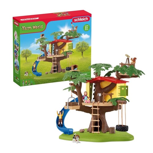 Schleich Farm World, Farm Animal Gifts for Kids, Adventure Tree House ...