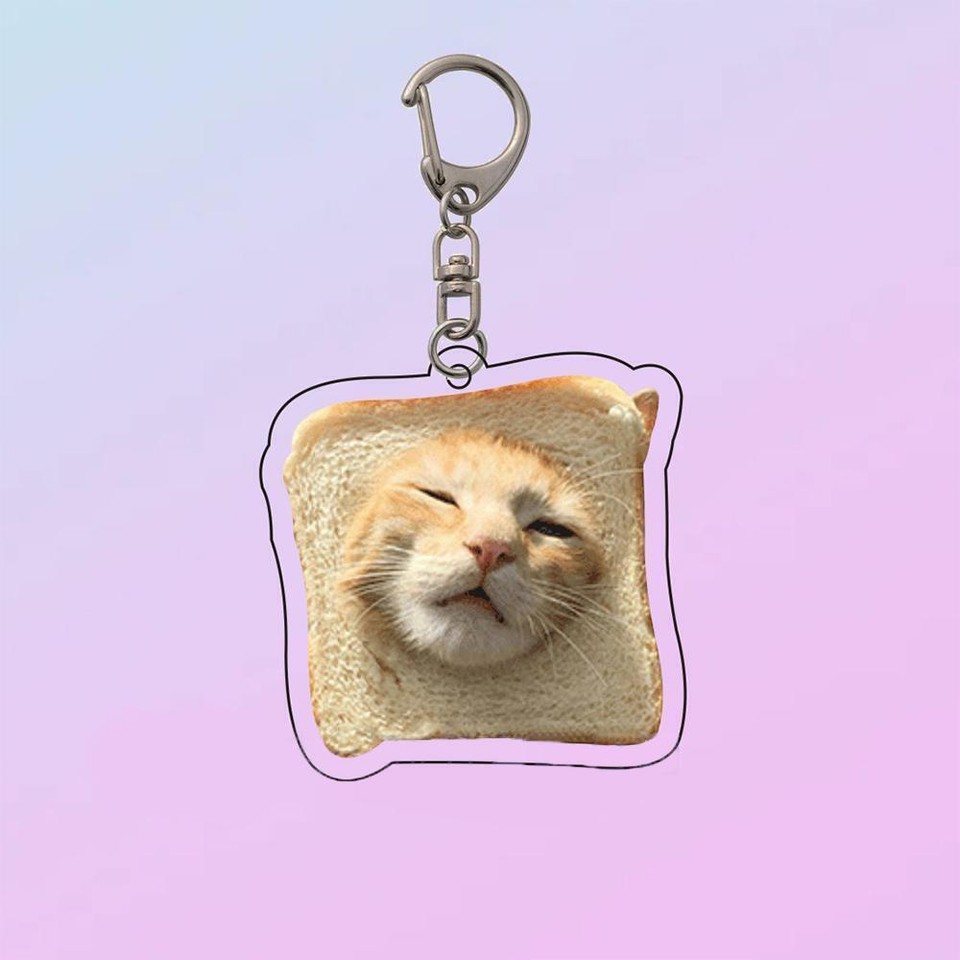 Cute Dog Funny Cat Keychain KeyRing Key Chains Cartoon Pendant For Bag ...