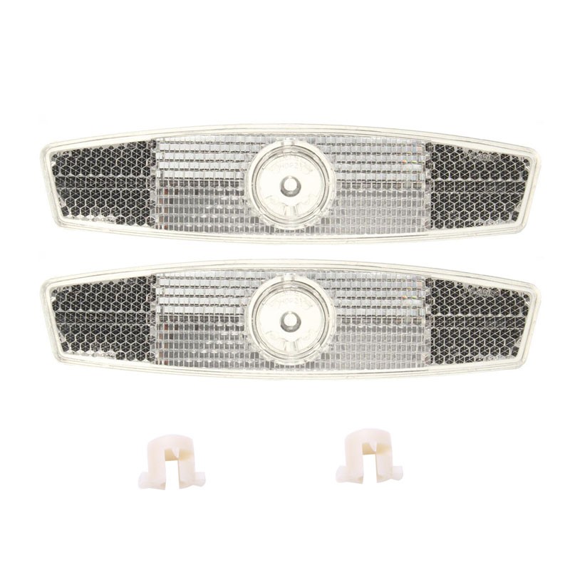 Bike Wheel Reflector Safety Spoke Reflective Mount Vintage Clip Warning ...