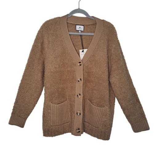 NEW Tuckernuck Button Down Tan Camel Cardigan with Pockets Wool Size ...