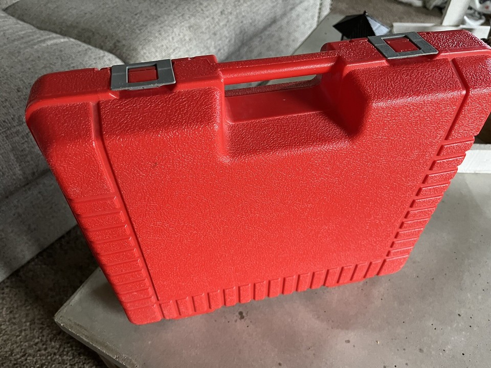 Lego Storage Container Vintage 1985 RED Plastic Case Carry Box 15x12x4 ...
