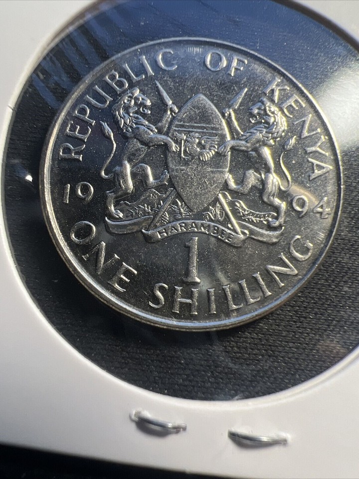 Kenya 1994 1 Shilling KM-20a Nickel plated steel BUNC Z417 | eBay