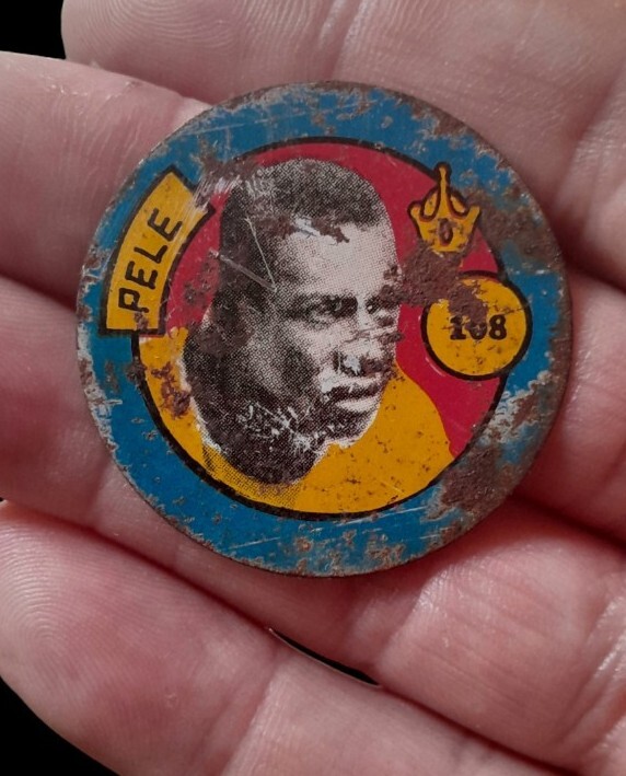 collectible round metal disc of the footballer PELÉ | eBay