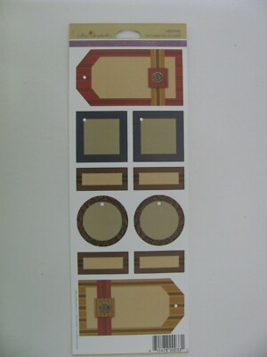 Miss Elizabeth's HERITAGE Tag Cardstock Stickers 1 Sheet 4.25" X 11" | eBay