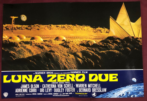 MOON ZERO TWO MOVIE POSTER ITALIAN 1969 JAMES OLSON CATHERINE SCHELL ...