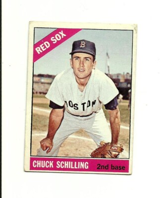 1966 TOPPS #6 Chuck Schilling: Boston Red Sox: 2nd Base: Baseball Card ...
