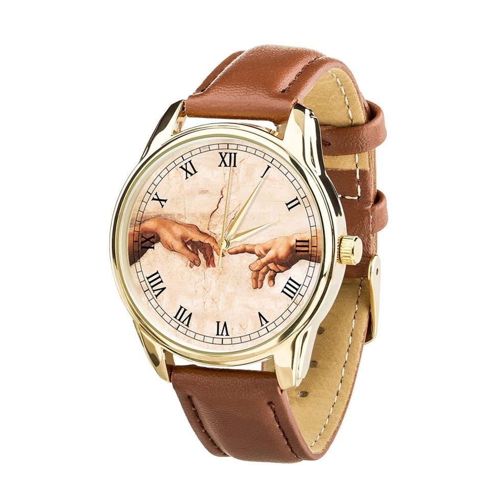 Creation of Adam Watch, Michelangelo Art Design, Classic Renaissance ...