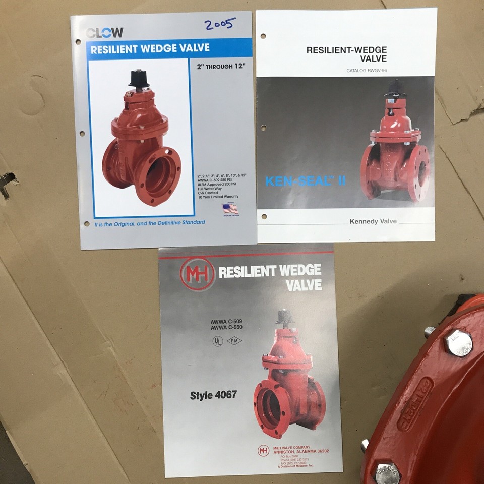 6” RESILIENT GATE VALVE REPAIR KIT, CLOW KENNEDY M&H C515 DI SS trim ...