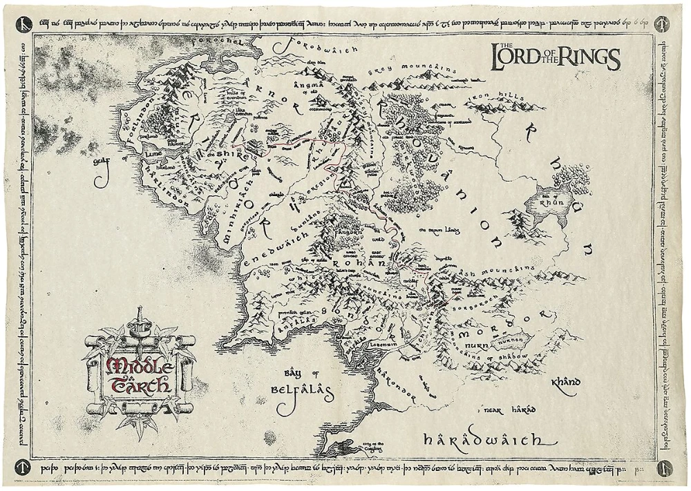 Rohan Lord Of The Rings Map