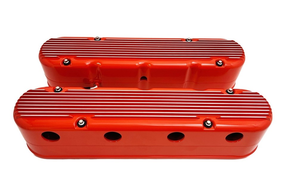GM LS Valve Covers Aluminum Hidden Coils Finned Top 2 Piece Design ...