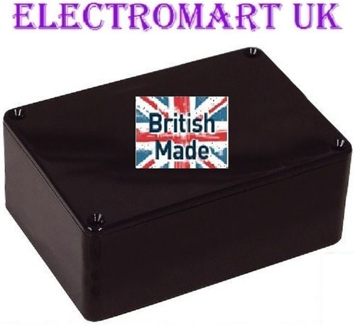 ABS BLACK PLASTIC ELECTRONICS PROJECT BOX ENCLOSURE 118 X 98 X 45MM ...