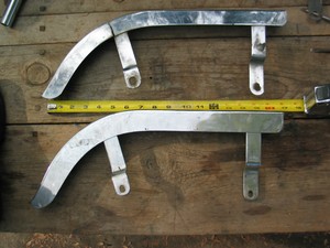 2 Triumph Norton BSA Harley Chopper Bobber CB750 Universal Chain Guards ...