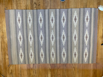 70's VINTAGE CRYSTAL NAVAJO RUG BY LISA BEGAY-34'x56"-HUBBELL TRADING ...