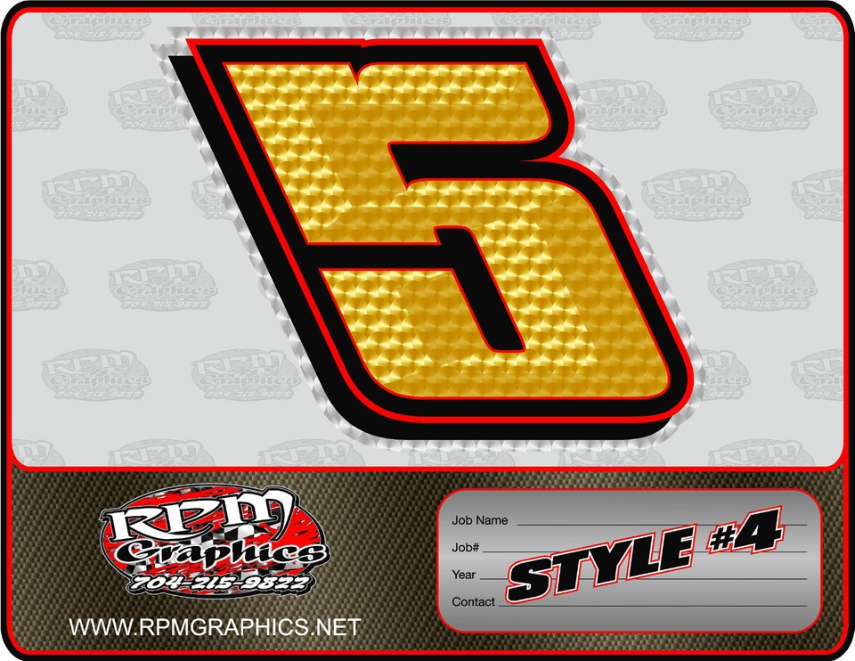 CUSTOM RACE CAR NUMBERS PACKAGE SETS | eBay