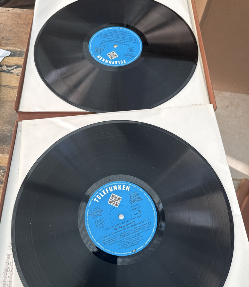 Bach Kantatenwerk Box Sets 1–4 BWV 1–16 Telefunken Mint Vinyl VG Boxes ...