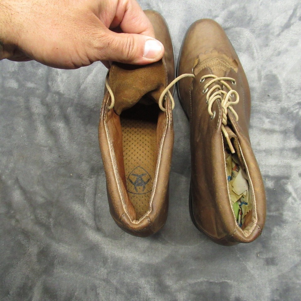 Ariat Womens 11B Lacer Boots Brown Leather Heritage Lace Up Ankle ...