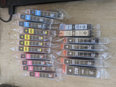 221 and 220 Ink Cartridges for Canon PIXMA MP620 MP620B MP980 MP540 Lot ...