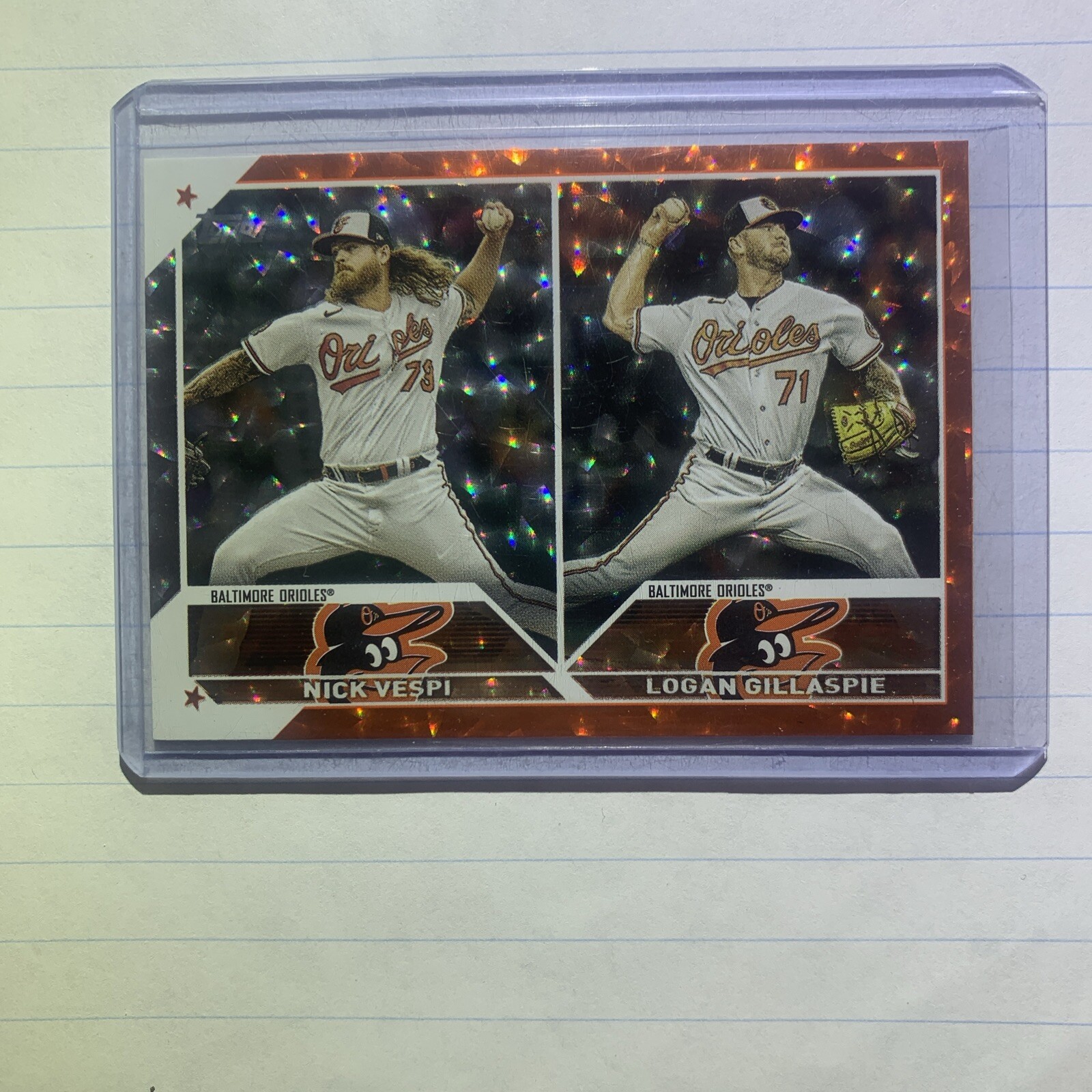 2023 Topps Color match Orange Foilboard #US322 Logan Gillaspie Nick ...