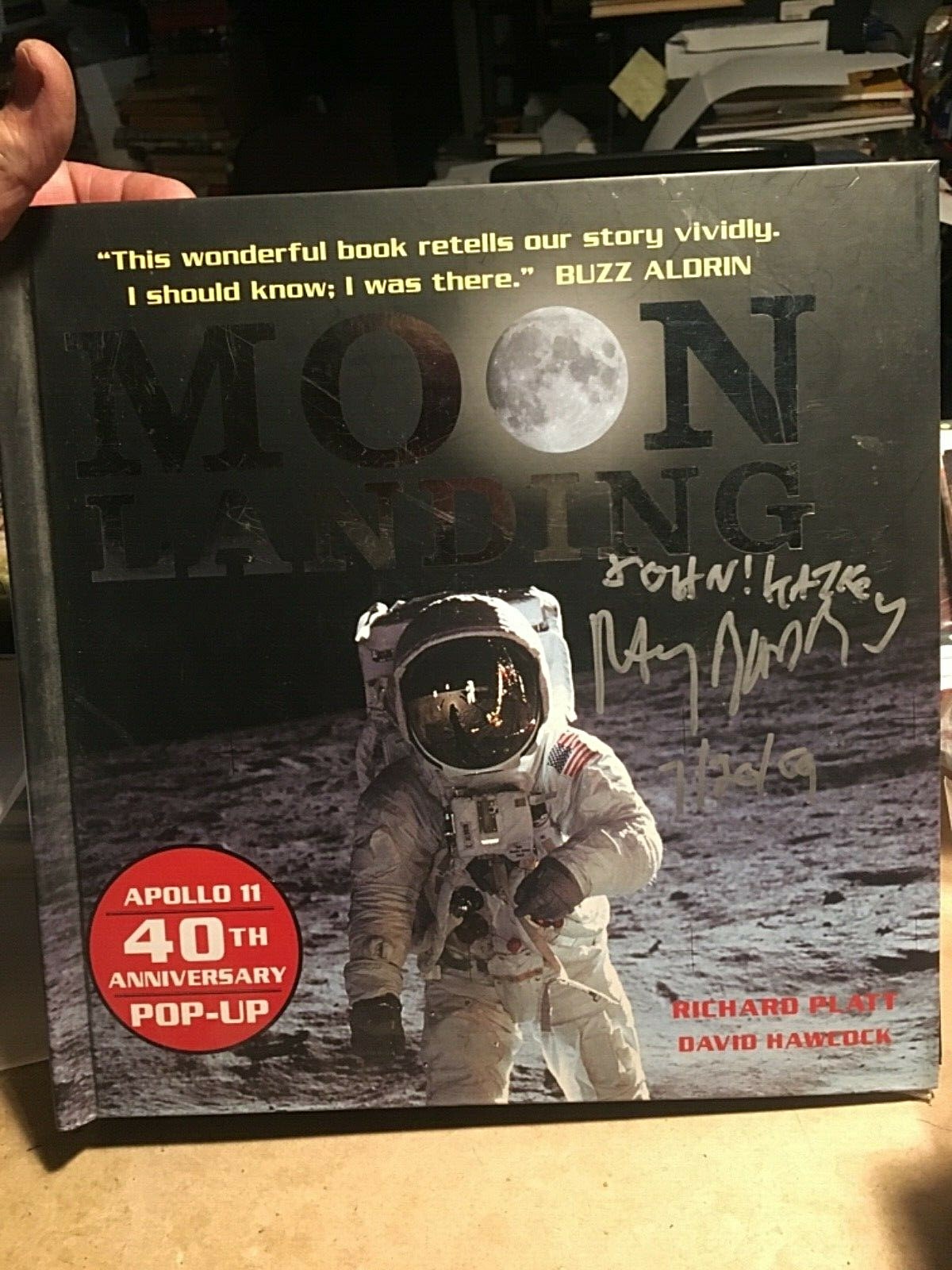 Moon Landing Pop-Up Book signed and dated by Ray Bradbury - only one ...