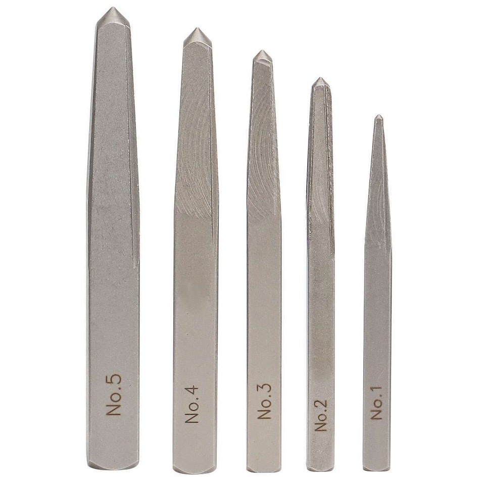 5 Pcs/ Set Straight Fluted Screw Extractor Drill Square Easy Out ...