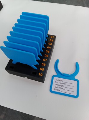 3D Printed BT40 Tool tags and storage holder CNC tooling 1-10 | eBay UK
