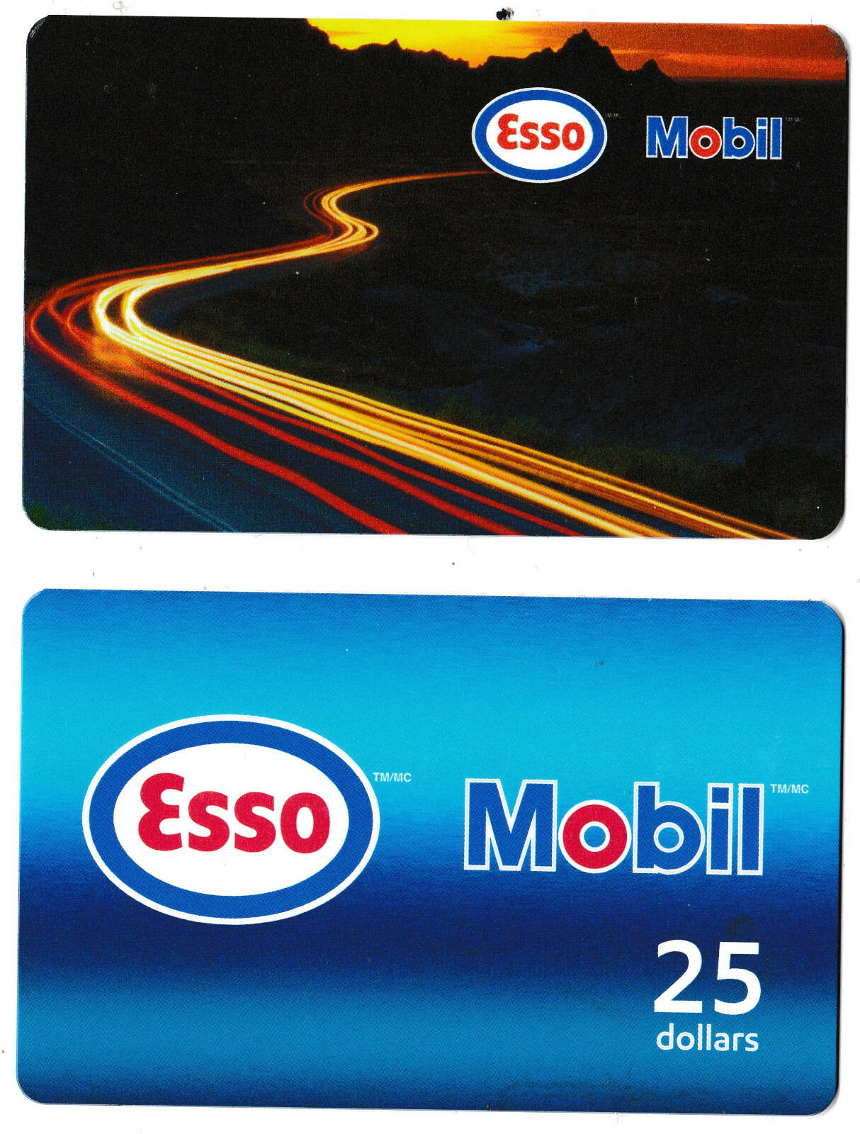 gift cards ESSO gas station 🚗🚚🛢️ Canada card collectible Road Thank you ...