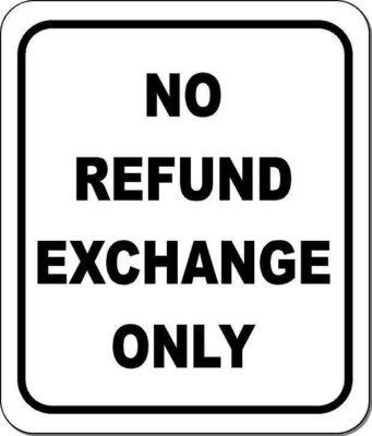 NO REFUND EXCHANGE ONLY metal outdoor sign long-lasting | eBay