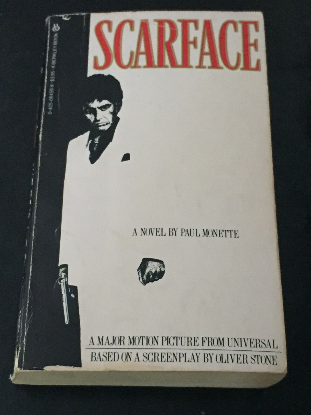 SCARFACE by Paul Monette (Paperback, 1983) NOVEL BASED ON OLIVER STONE ...
