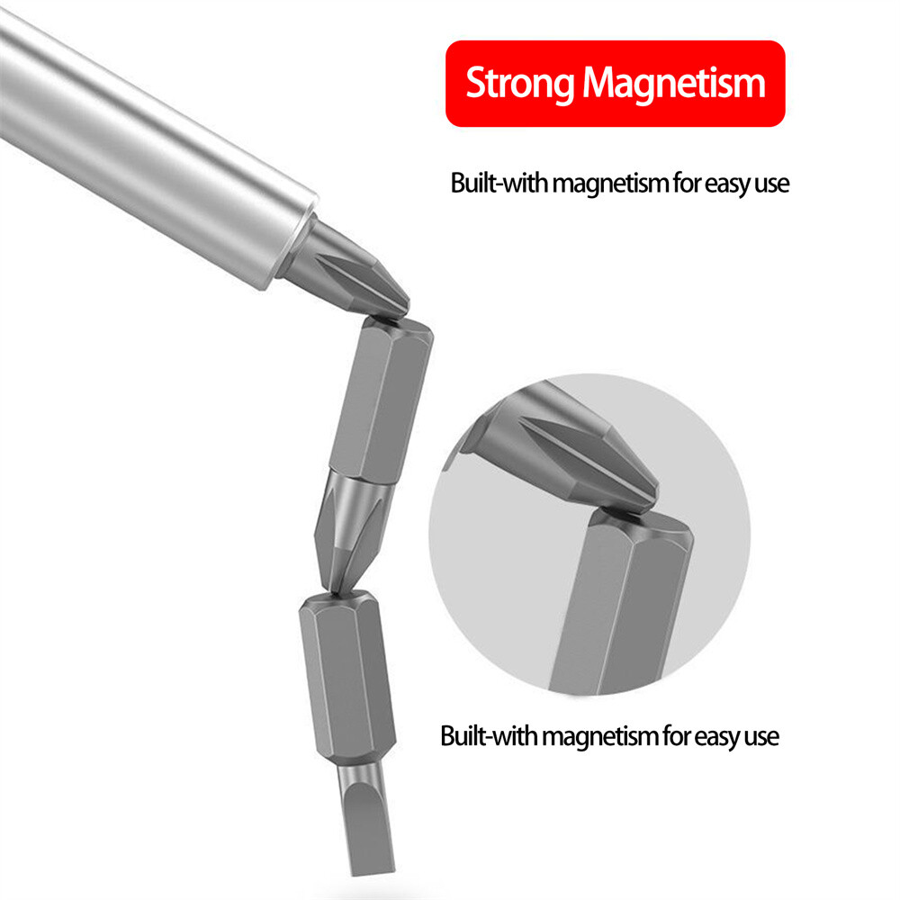 12PCS Hexagon Hex Screwdriver Bits Drill Set Slotted Phillips Hexagon ...