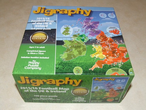 Jigraphy - 150 Piece Jigsaw Puzzle - Football Map of the UK & Ireland ...